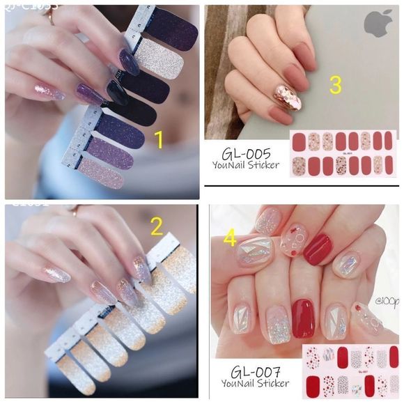 Other | Lamemoria 16tips Gl Stickers Full Cover Wraps Deco | Poshmark